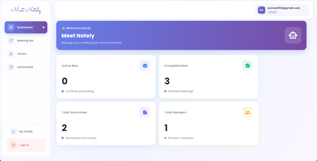 Meet Notely - AI Meeting Assistant | Automated Notes & Summaries